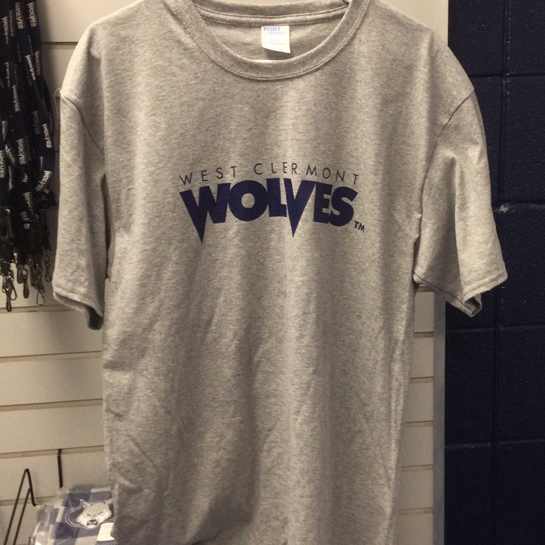 Short sleeve - WC Wolves - grey – WCHS Wolves Spirit Shop
